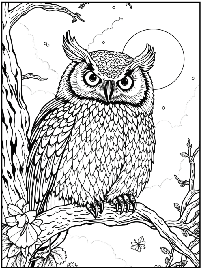 50 Free Owl Coloring Pages to Download and Print