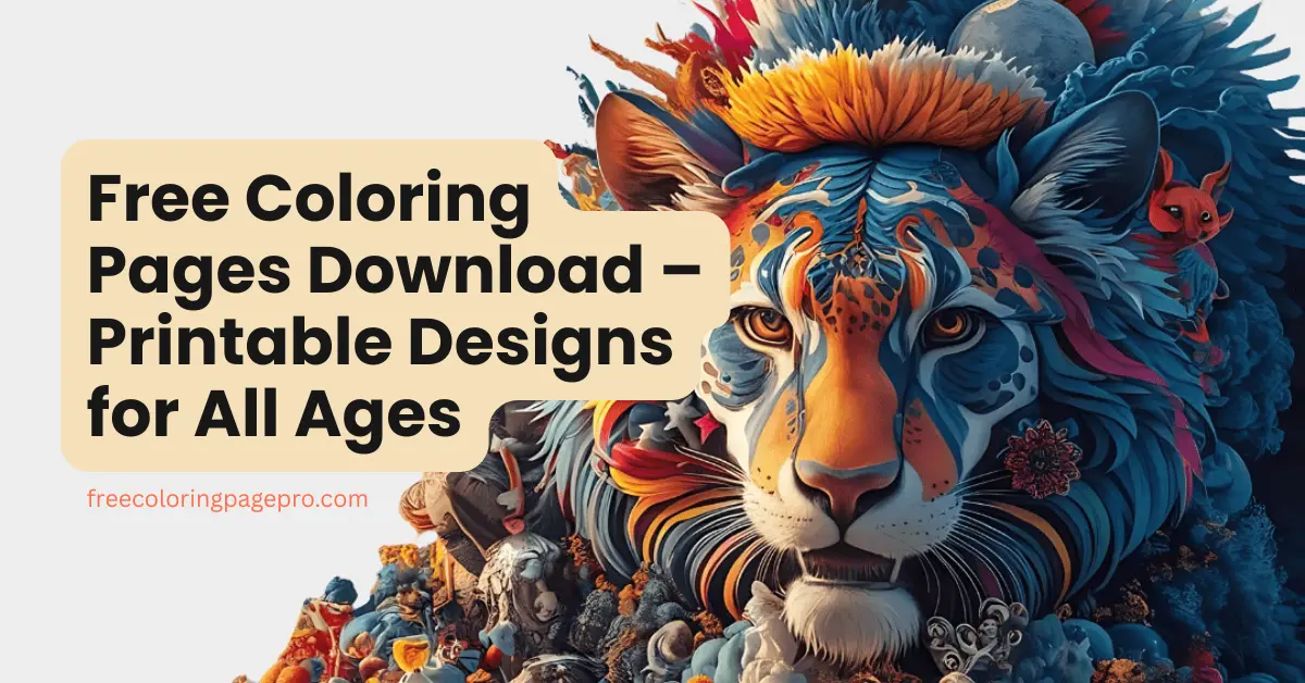 Free Coloring Pages Download – Printable Designs for All Ages