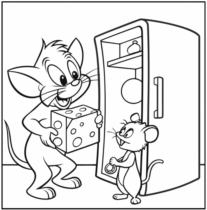 Free Tom and Jerry Coloring Pages for Kids – 32 Printable Designs ...