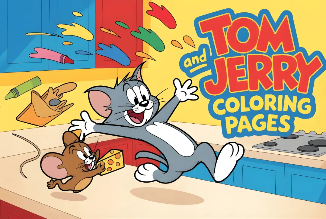 Free Tom and Jerry Coloring Pages for Kids – 32 Printable Designs ...